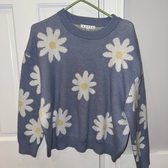 HYFVE | Sweaters | Daisy Print Sweater | Poshmark